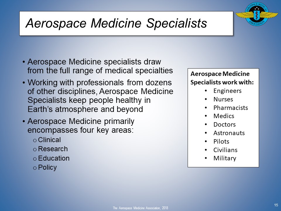 What is Aerospace Medicine? - Aerospace Medical Association