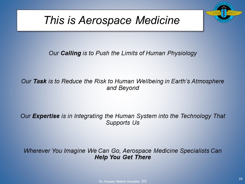 What is Aerospace Medicine? - Aerospace Medical Association